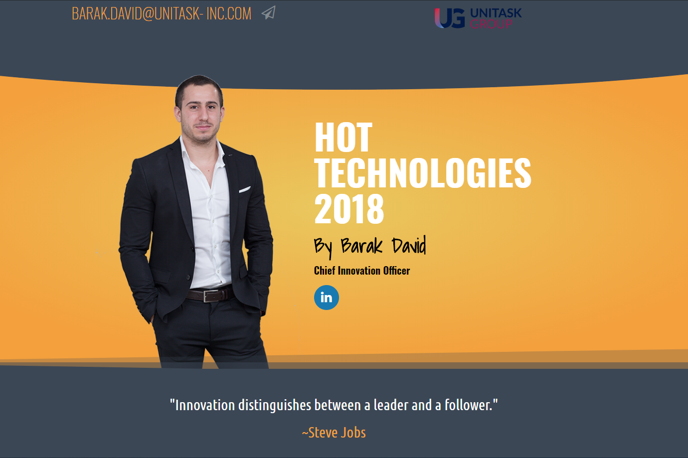 Hot Technologies 2018 | יוניטסק - פיתוח תוכנה, טכנולוגיה ופתרונות IT